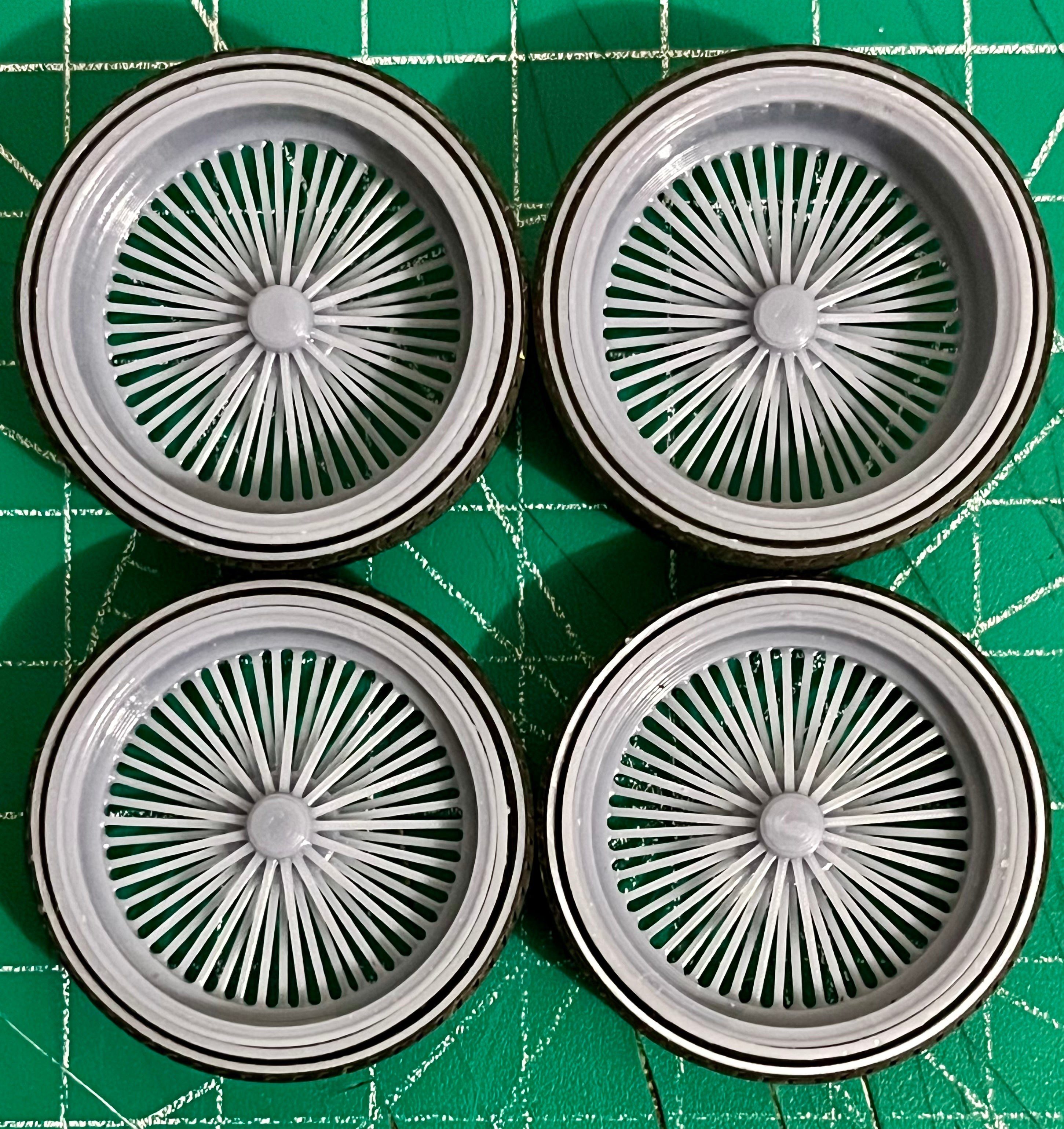 1/25 Scale - 26" TMP Wire Wheels - Donk, Big Rims, Old Schools, Tradit ...