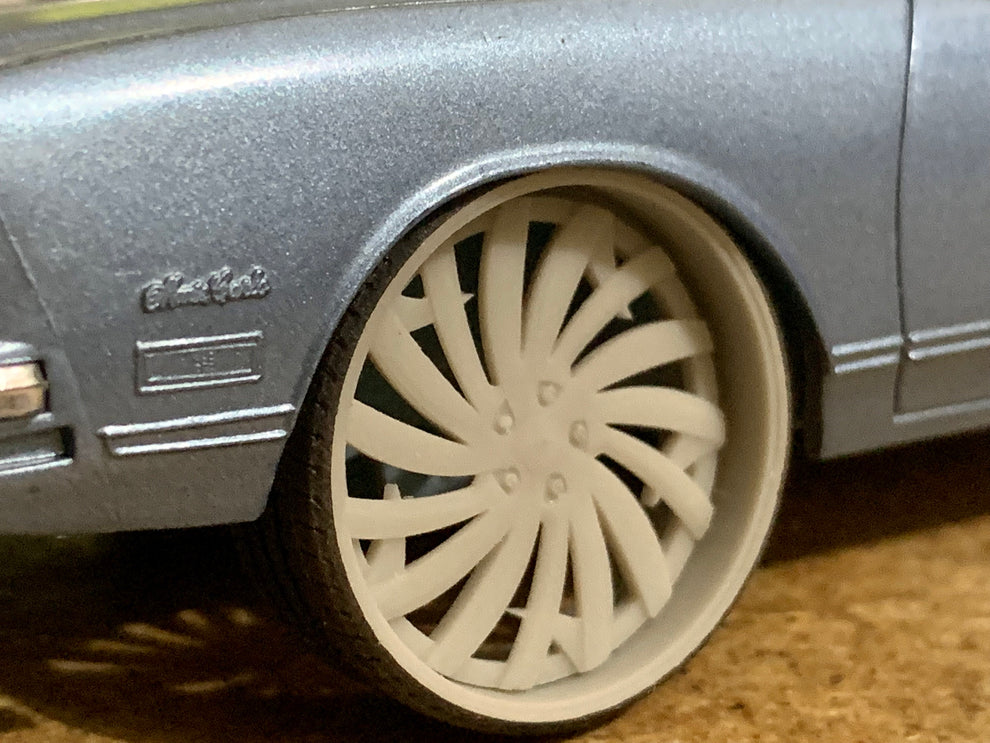 1/25 Scale - TMP D063 Custom in 26"-30" Donk, Big Rims, Box Chevy, G-B – THE MODEL PLUG